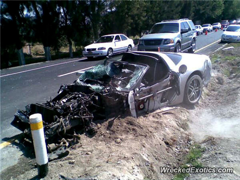 Driver Was Speeding at 160 Mph, Lost Control And Veered Off The Road ...