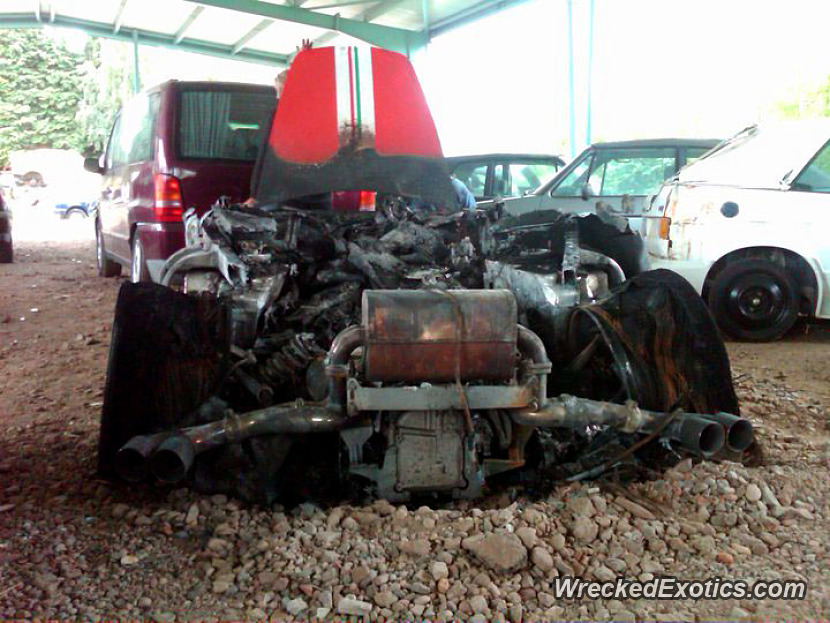 Ferrari Caught Fire While Cruising at 80 Mph at 5 AM on The German ...