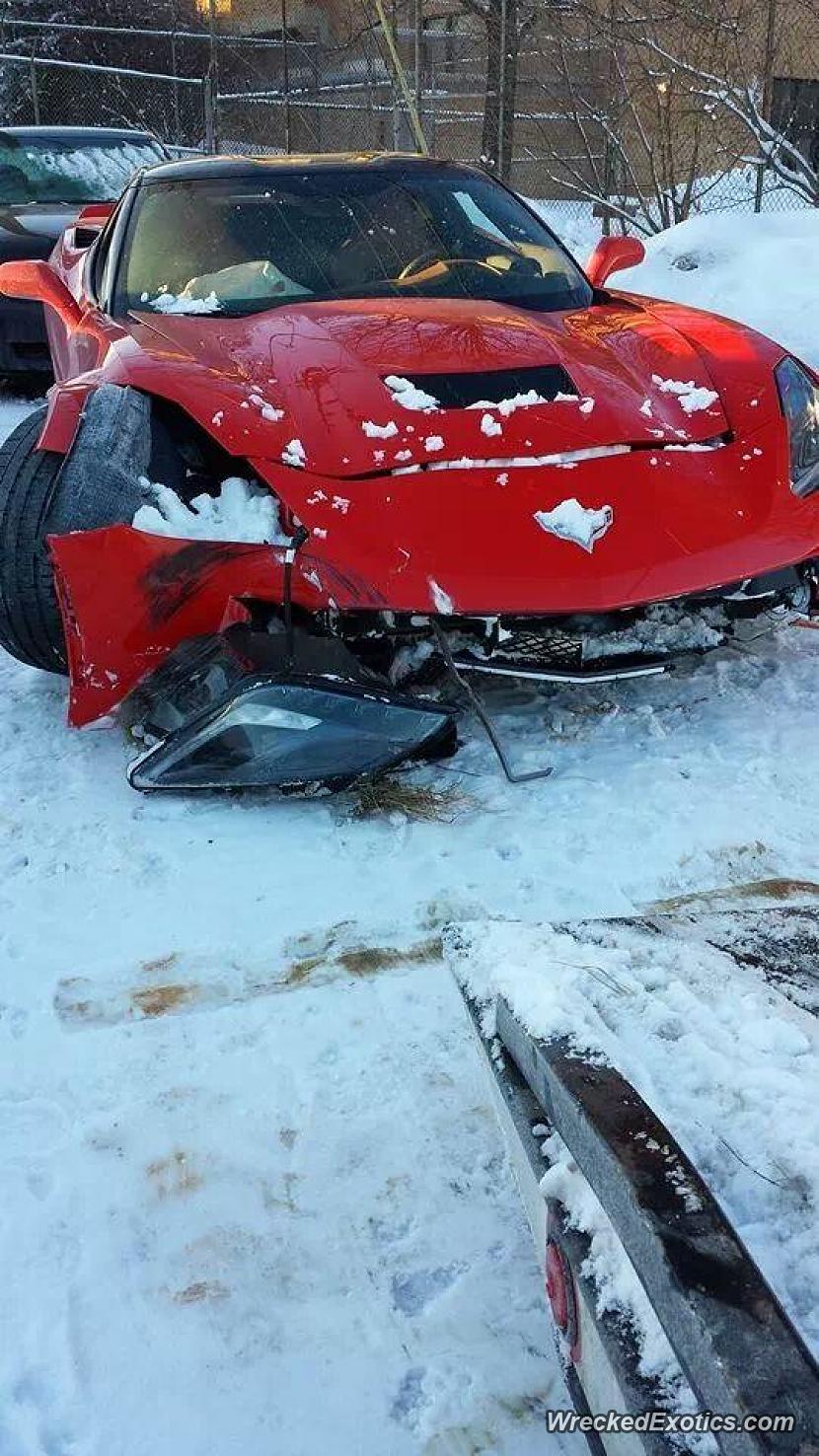 2014 Chevrolet Corvette Stingray" Wrecked in Milwaukee, Wisconsin