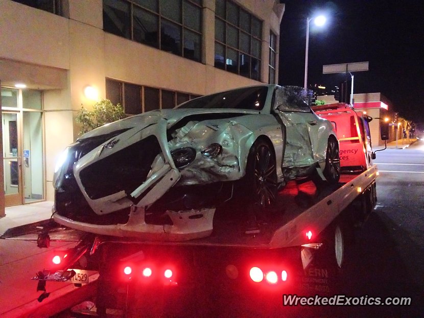 Bentley vs. 1998 Nissan Altima. Bentley Was Broadsided, Then Ran up Onto...