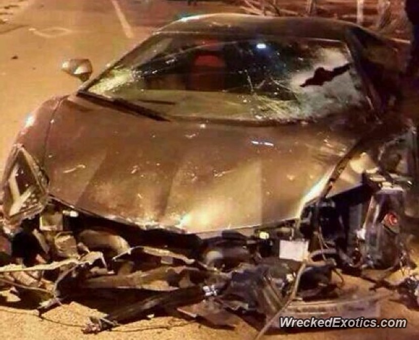 Lost Control at High Rate of Speed, Crashed Into a Tree And The Median ...