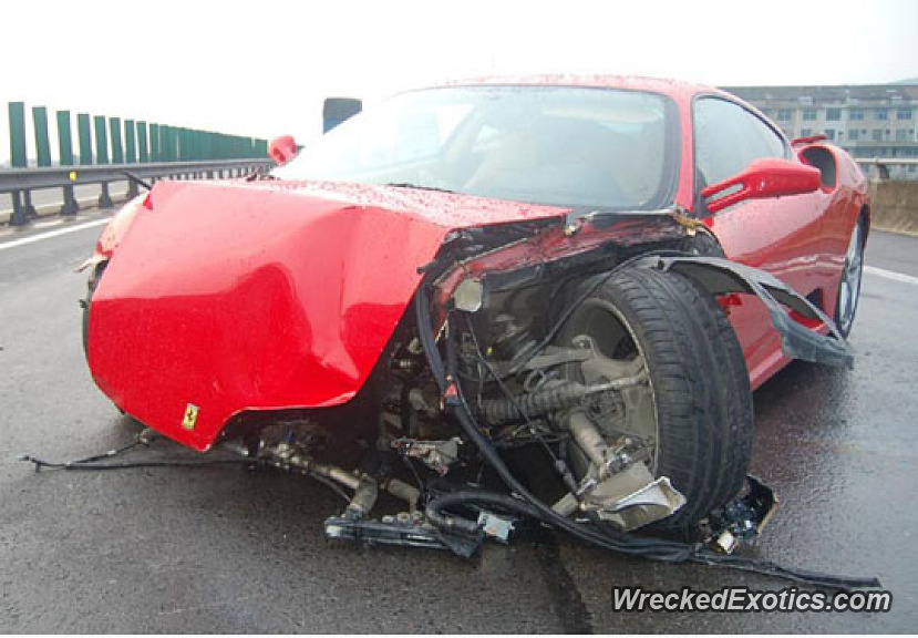 2008 Ferrari F430 Wrecked in South Africa