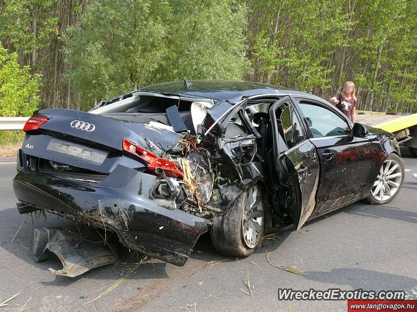 2012 Audi A6 Wrecked in Hungary