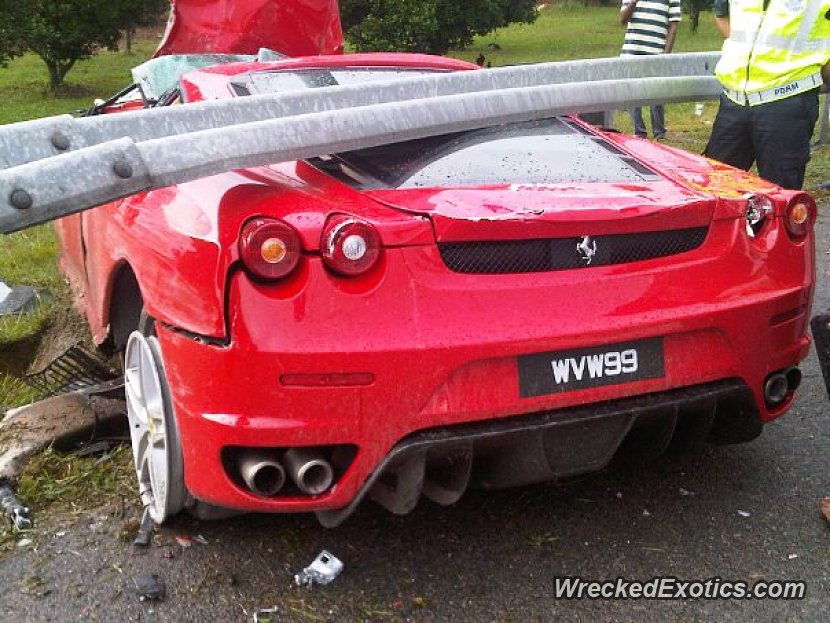 Driver Was Test Driving The Ferrari When he Lost Control And Crashed ...