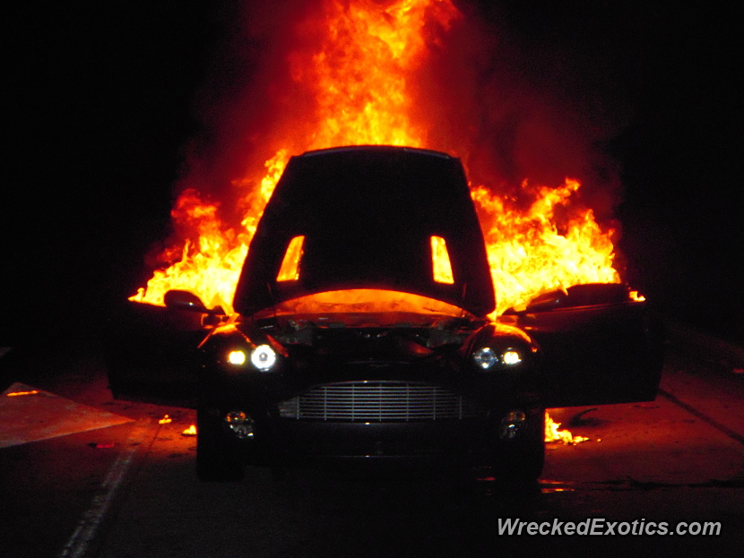 Fire Started in The Back of The Car. The Engine Remained in Perfect ...