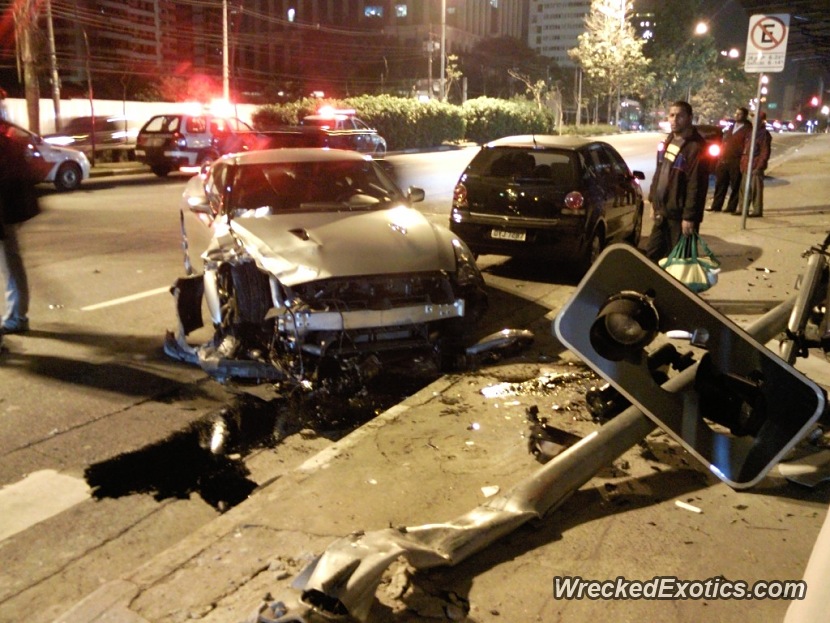 Nissan GT-R Wrecked in Sao Paulo, Brazil