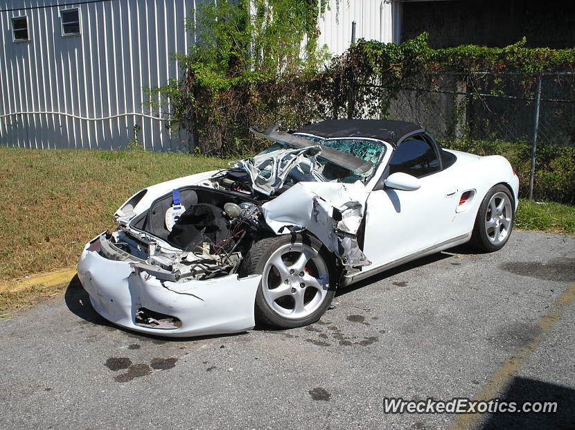 Porsche Boxster Wrecked in Orlando, Florida