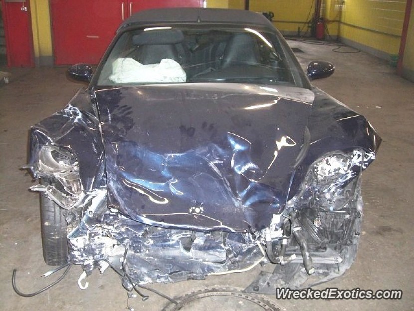 1999 Porsche 911 Cabrio Wrecked in Switzerland